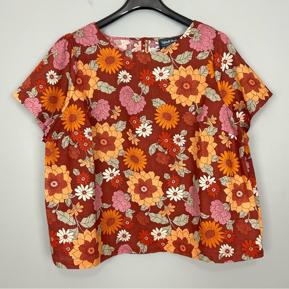 Modcloth | Tops | Modcloth Princess Highway Floral Top Womens Size 24 ...